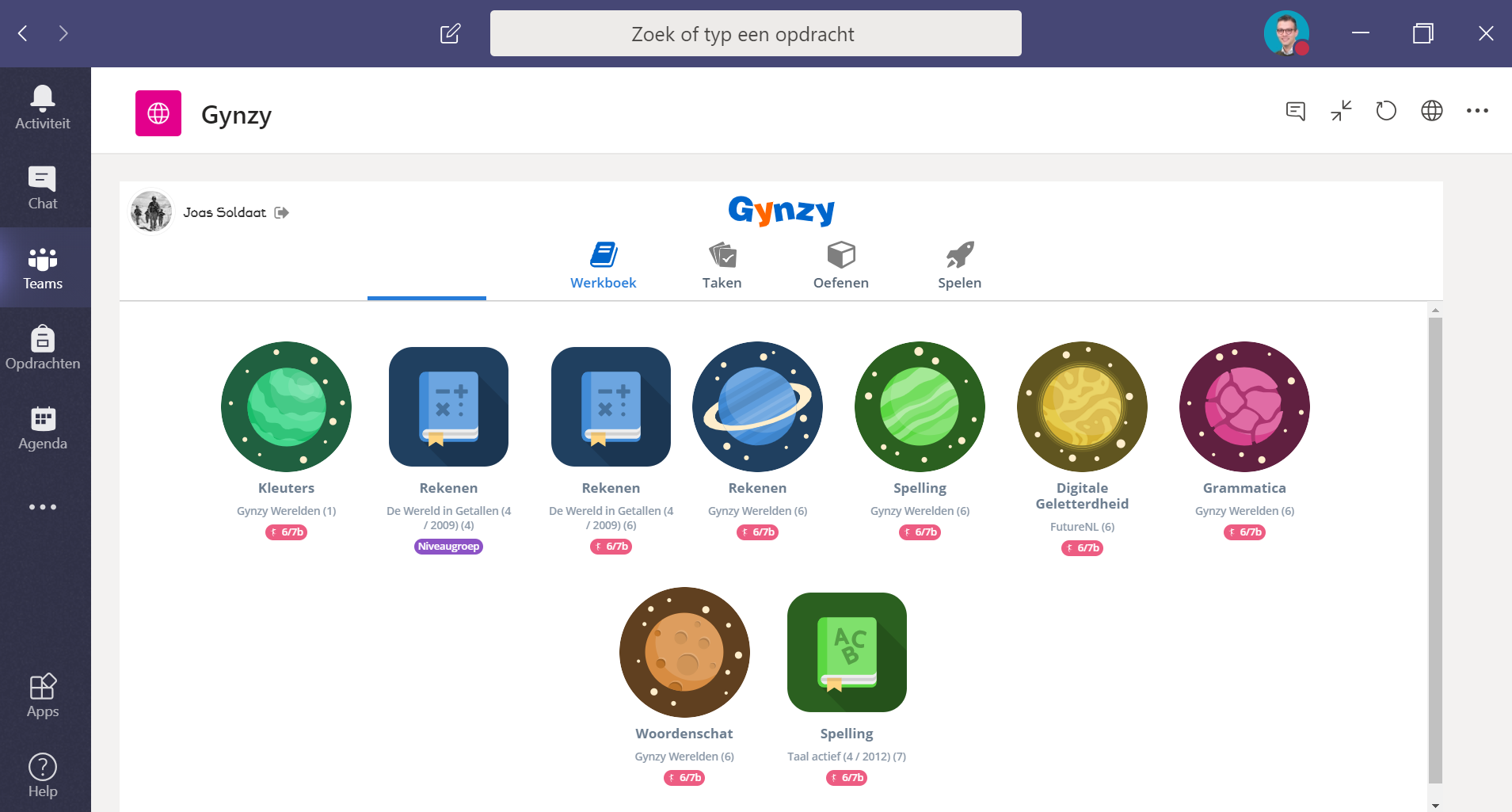 Gynzy geïntegreerd in MS Teams - Driestar educatief