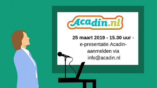 Nieuw: volg een e-presentatie van Acadin - Driestar educatief